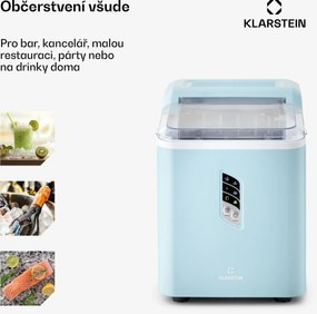 Klarstein Albaron, výrobník ledu, tvar náboje, 12 kg/24 h, 1,5 l nádrž, displej