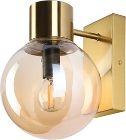 Nástěnná lampa SFERIO 1xE14/5W/230V mosaz/kouřová béžová
