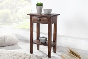 Dřevěný příruční stolek Hemingway coffee 25 x 33,5 cm »