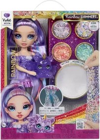 MGA Rainbow High Shimmers panenka Violet / Se třpytivým slizem / od 4