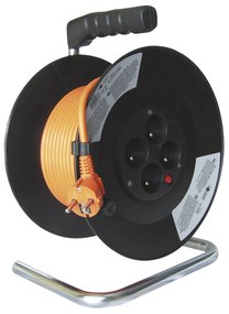 Prodlužovací kabel na bubnu 4Z - 20m, oranžová
