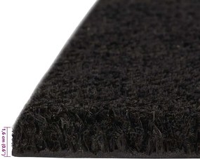 Rohožky před dveře 5 ks černé 40 x 60 cm kokosové vlákno 155572