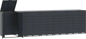 Box na 6 popelnic popelnic 414 x 79 x 117 cm ocel 3279986