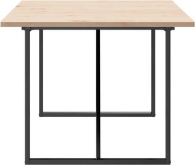 Jídelní stůl s O rámem 200x100x75,5 cm borové dřevo a ocel 3282745