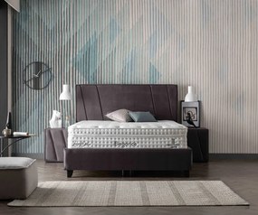 Čalouněná postel ELEGANCE NEW s matrací - černá 90 × 200 cm