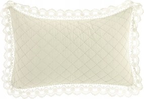 Komplet 2 Kusů Povlečení S Krajkou Pizzo Collection Naturale Blanc MariClo'
