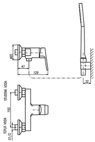 RAV Slezák Colorado Vodovodní baterie sprchová CO181.5/1