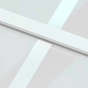 Posuvné dveře bílé 102,5 x 205 cm tvrzené sklo a hliník 155218