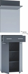 VerDesign Předsíň ARMADIO, dub sonoma