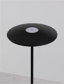 NV 9492441 Venkovní stolní lampa FABIO černý litý hliník a matný akryl LED 2W 3000K 5V DC 83st. IP54 vypínač na těle / USB kabel - NOVA LUCE