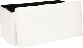 Úložný puf Ezzio, látka s boucle efektem, 78 x 38 x 38 cm