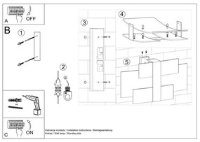 Sollux SL.0350 - Nástěnné svítidlo CELIA 2xG9/40W/230V chrom/bílá