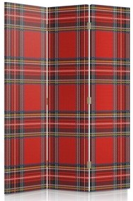 Ozdobný paraván Skotská zkouška - 110x170 cm, třídílný, klasický paraván