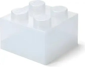 Room Copenhagen LEGO Storage Brick 4 víko Glitter transparentní / Víko