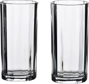 Sada 4 ks vysokých sklenic ELISE STRIPES 360 ml čirá