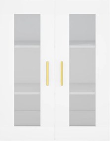 Skříň highboard bílá 69,5 x 34 x 180 cm kompozitní dřevo 3198521