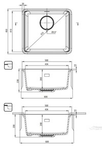 Deante Granite sink, 1-bowl
