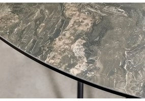 Massive home | Kulatý jídelní stůl Circular 120 cm keramika kamenný dekor