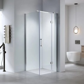 BPS-koupelny Čtvercový sprchový kout HYD-SK1390B 90x90 chrom/transparent - bez vaničky