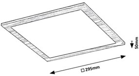 Rabalux 6907 - LED Přisazený panel ALMOND LED/12W/230V 4000K