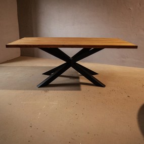 Wudboys Jídelní stůl IKS Barva kovu: Bílá, Dřevo: Dub, Rozměr: 1800X900, moderní skandinávský styl