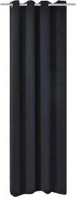 vidaXL Zatemňovací závěs s kovovými oky, 270x245 cm, [132206] Barva: Černá