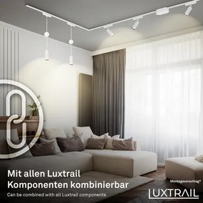 Lištové LED svítidlo BRILONER Luxtrail 48V závěsné svítidlo nastavitelná výška bílé 8032016