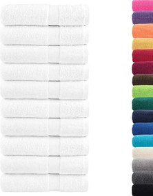 Prémiové osušky SOLUND 10 ks bílé 100x150 cm 600 g/m² 137134