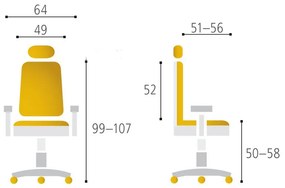 Office Pro Kancelářská židle Dike BP Barva potahu: DK13 červená