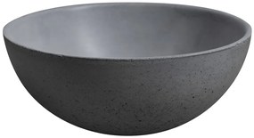 Sapho Sapho, MINOR betonové umyvadlo na desku, průměr 26cm, šedá, MR26017