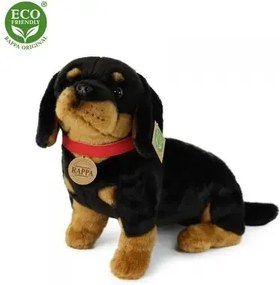 RAPPA Plyšový pes jezevčík 30 cm / ECO-FRIENDLY / od 0 měsíců