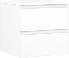 Mexen Orio, koupelnová skříňka 50 cm s horní částí, 2 zásuvky, bílá matná, 91A10-05047-2-BFFC01