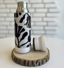 Quokka Echo abstract / Nerezová termoláhev s poutkem / 690 ml