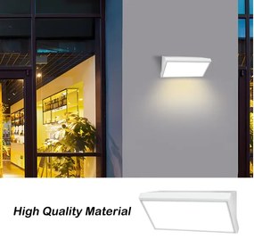 Brilagi-LED Venkovní nástěnné svít. se senzorem TRIANGLE LED/20W/230V bílá IP65