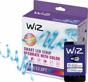 Led pásek 10M Vícebarevný Rgb Smart WiFi Aplikace WiZ