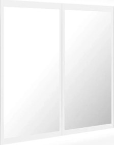 vidaXL LED koupelnová skříňka se zrcadlem 60 x 12 x 45 cm akryl [804956] Barva: kouřový dub
