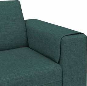 Pohovka do obývacího pokoje 3 ks Tmavě zelená Polyester 3335116