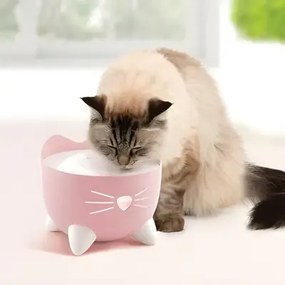 Catit Pixi světle růžová / Fontánka pro kočky / 2,5 l / filtr s trojit