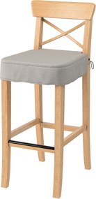 Sedák na židli IKEA Ingolf - barová barva šedá látka pletený vzor