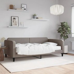 Válenda s matrací taupe 100 x 200 cm textil 3196806