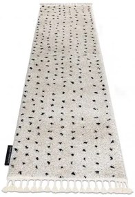 Dywany Luszczow Kusový koberec BERBER SYLA B752, krémový s tečky Rozměr koberce: 70 x 250 cm