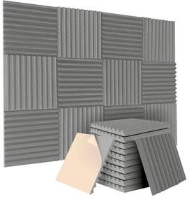 12 samolepicích, zvukotěsných stěnových panelů vyrobených z pěny