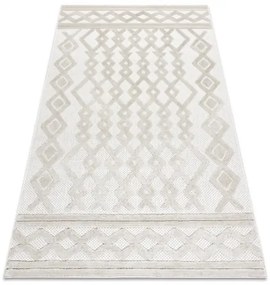 koberec SANTO SISAL 58389 diamanty, geometrický, cikcak béžový velikost 160x220 cm | krásné koberce cz