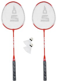 RULYT® Badmintonový set SULOV®, 2x raketa, 2x míček, vak - červený