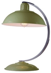 Stolní lampa Franklin v retro stylu, zelená