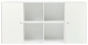 Bílá nástěnná komoda Hammel Mistral Kubus, 136 x 69 cm