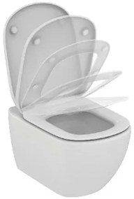 Ideal Standard Tesi - Závěsné WC se sedátkem overwrap SoftClose, AquaBlade, bílá T354801