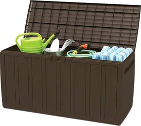 Úložný box na podušky hnědý 117 x 45,5 x 57,5 cm 270 l 337905