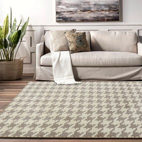 Tutumi Plyšový koberec Clover Pepitka Beige Rozměr (cm): 140 x 200