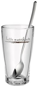 WMF - Sada sklenic a lžiček na latte macchiato CLEVER & MORE 6ks